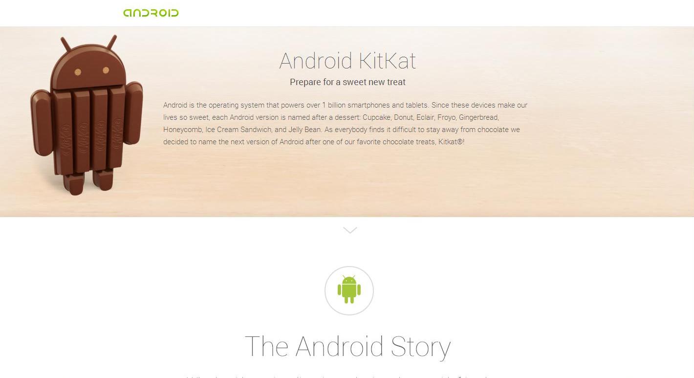 KitKat, o Chocolate e o novo Android 4.4